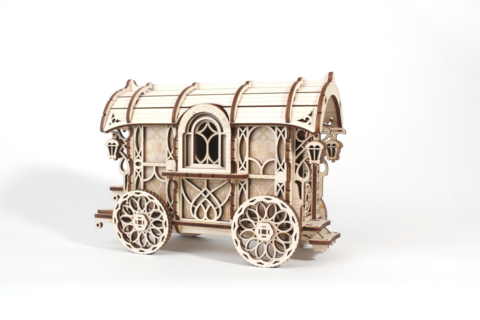 Nomad Caravan Wagon, Laser-cut Carriage , Wagon Kit ,intricate Laser ...