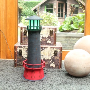 Wooden Lighthouse, Lighthouse Lamp, Tabletop Lamp, Lamp - Etsy