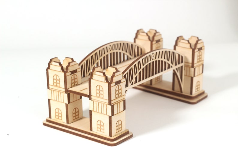 Arched Mini Bridge, Miniature Bridge, Wooden Bridge Model, Bridge Kit ...