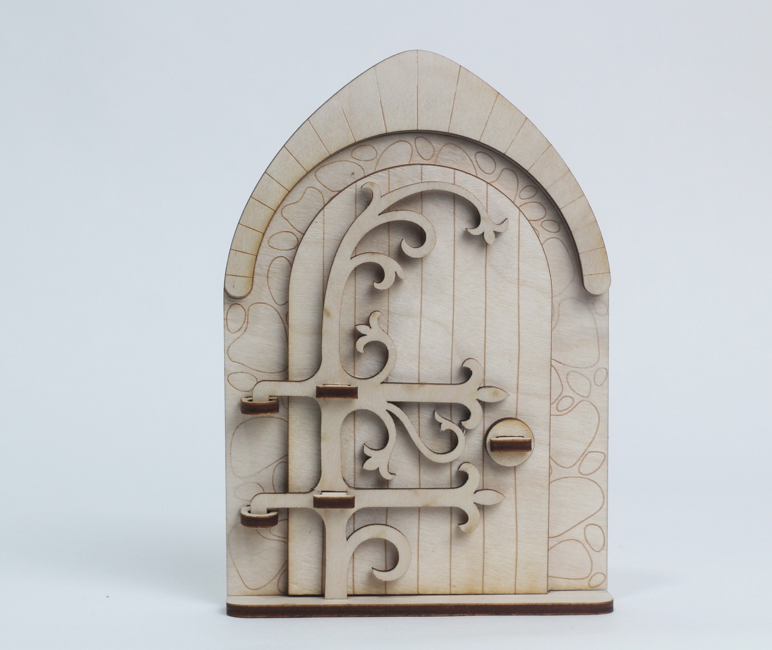 Wooden Fairy Door, Laser-cut Fairy Door, Opening Wooden Door, Fairy ...
