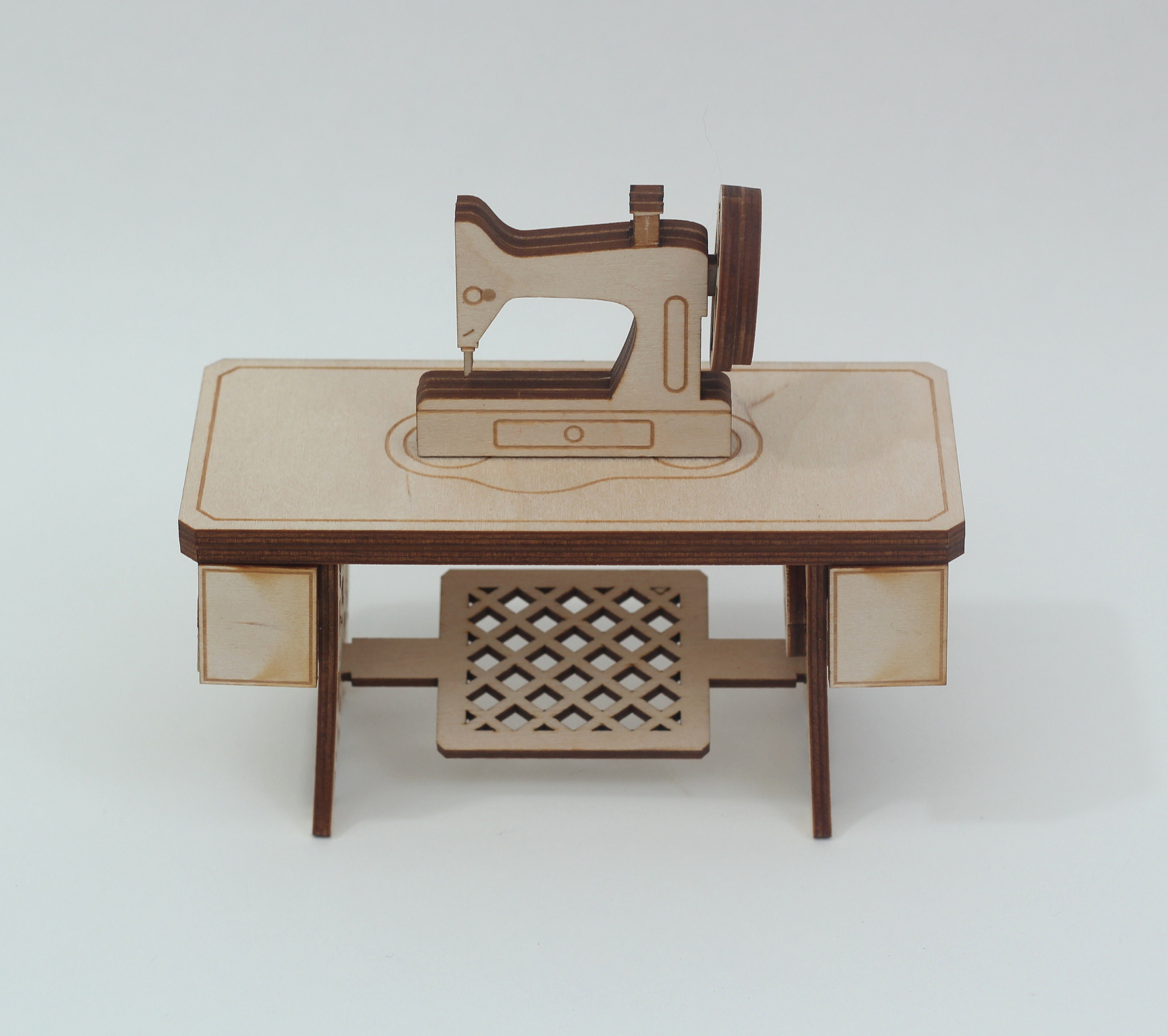 Mini Wooden Sewing Machine, Scale Sewing Machine, Sewing Machine Model ...