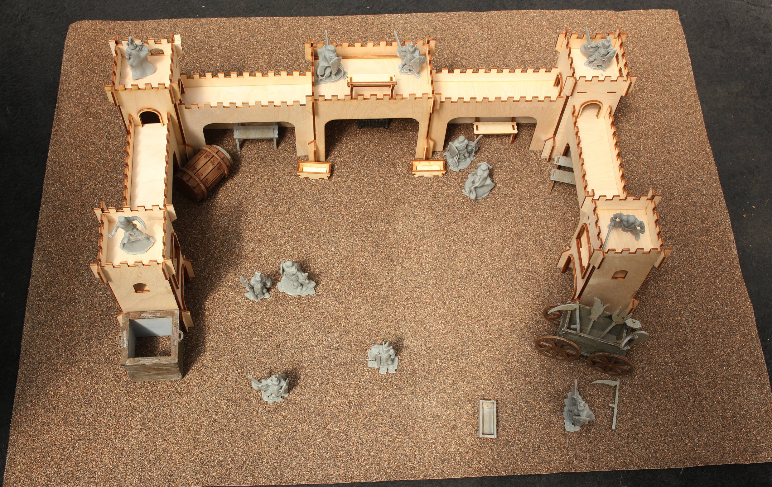 Wooden Castle, Medieval Fortress, Medieval Wooden Castle Building Kit ...