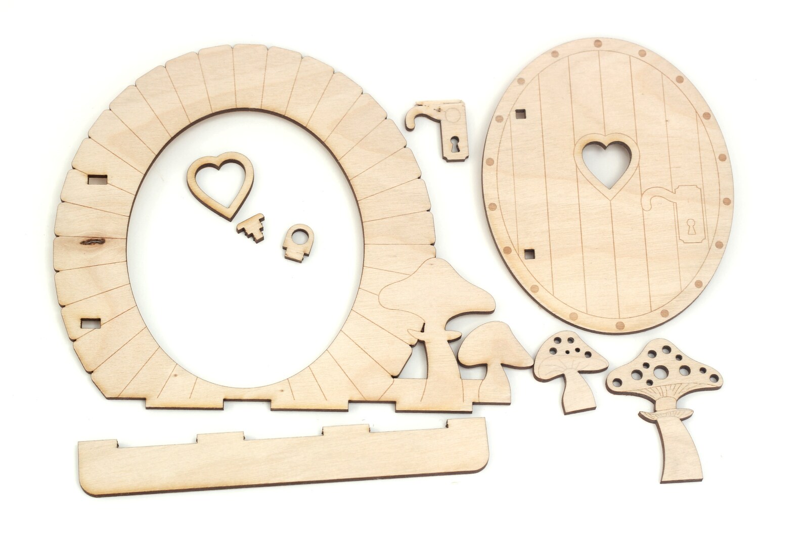 Fairy Door Kit, Wooden Fairy Door, Laser Cut Fairy Door, Fairy Door ...