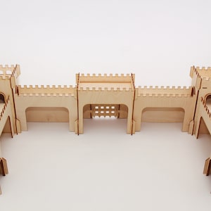 Wooden Castle, Medieval Fortress, Medieval Wooden Castle Building Kit ...