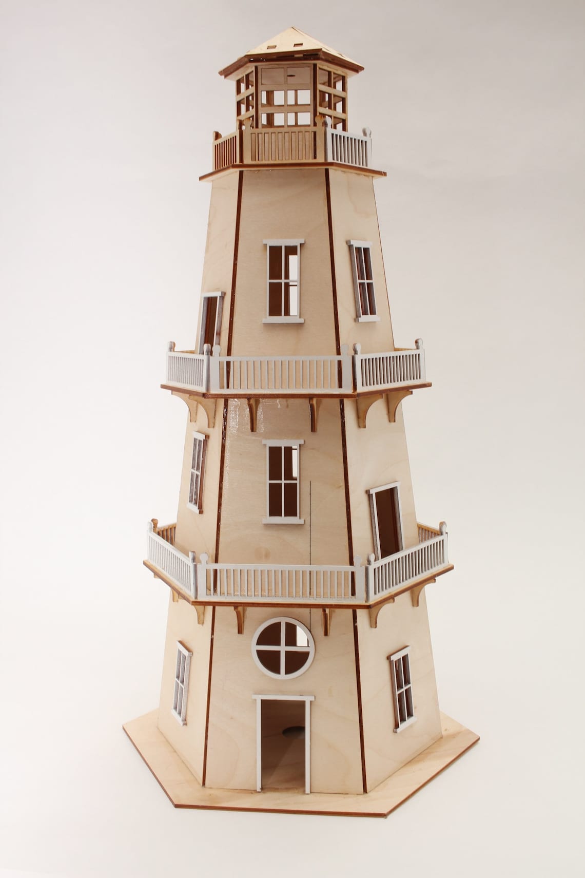 Wooden Lighthouse ,decorative Indoor Construction Kit, Laser Cut - Etsy