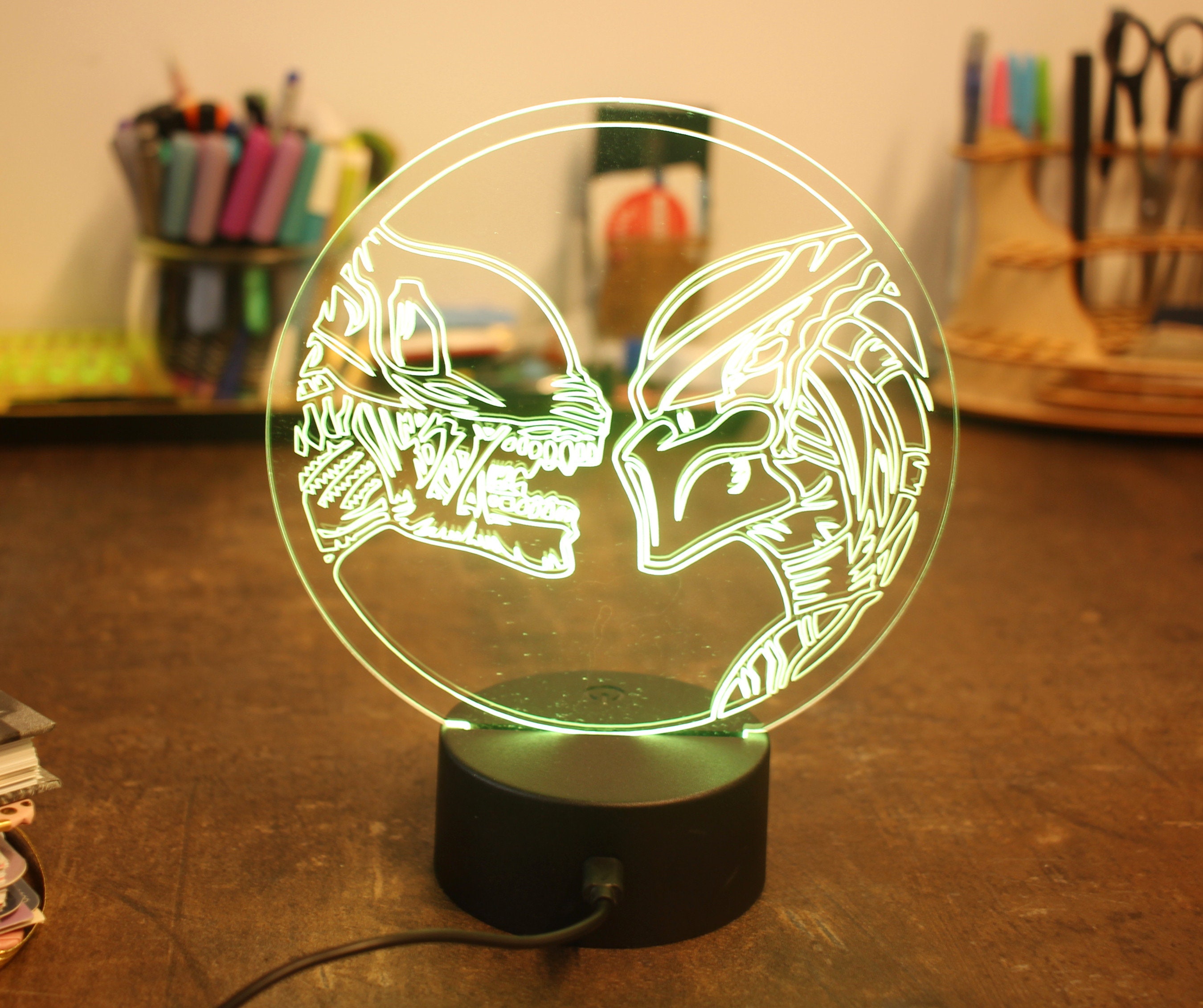 Night Lamp, Alien Vs Predator Night Lamp, Alien Vs Predator Led Lamp ...