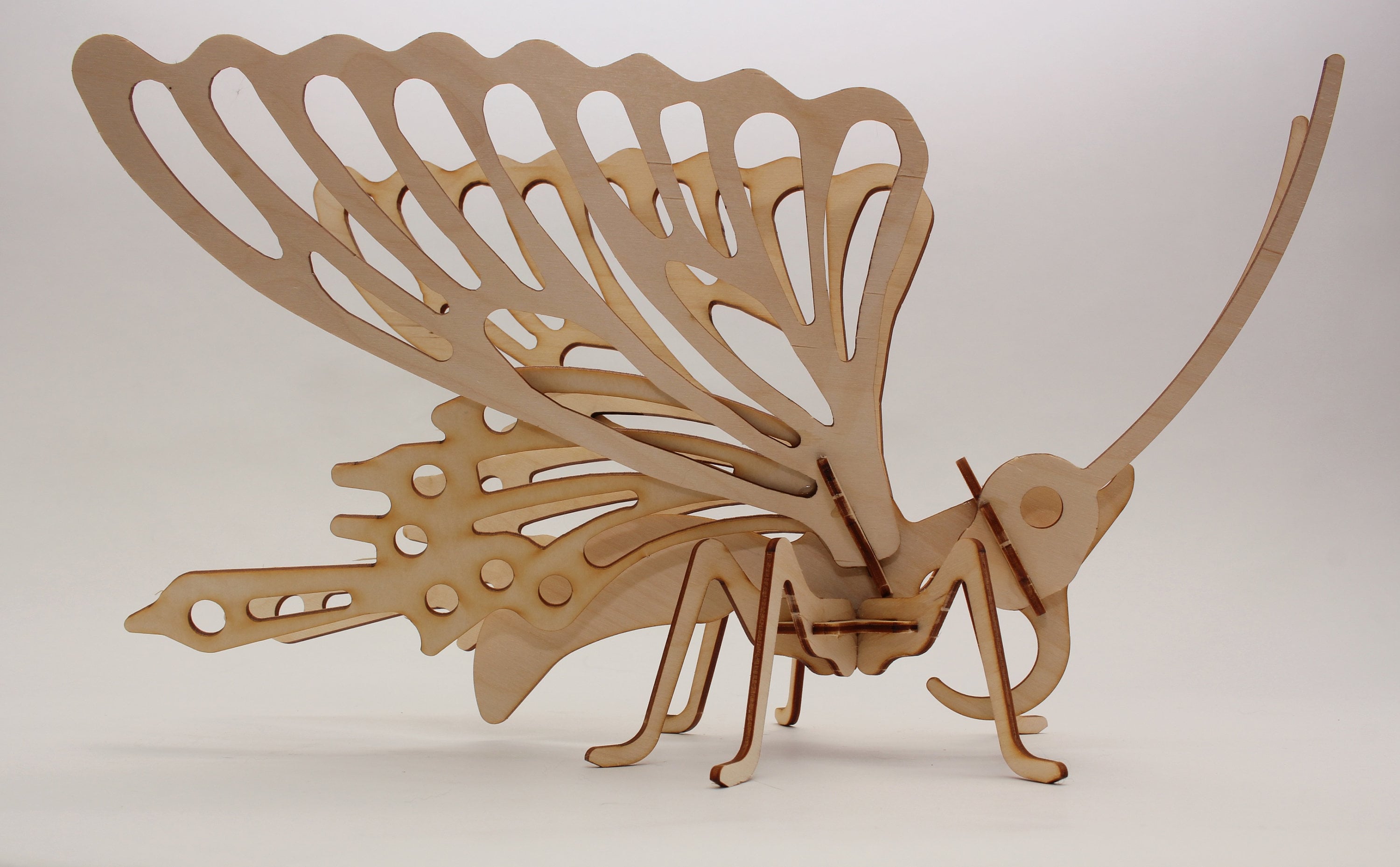 3D Laser - Cut Wooden Butterfly Puzzle, Wooden Butterfly - Etsy