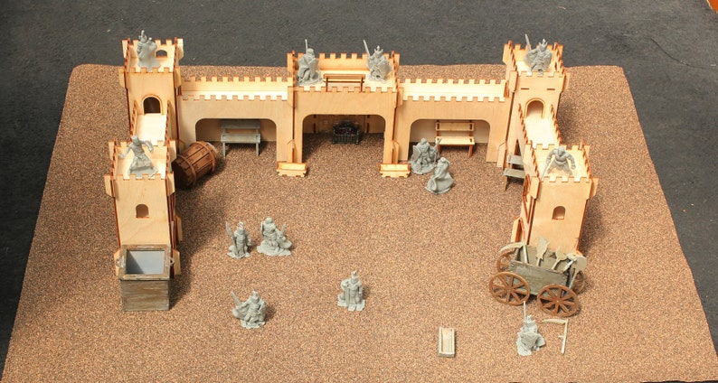 Wooden Castle, Medieval Fortress, Medieval Wooden Castle Building Kit ...