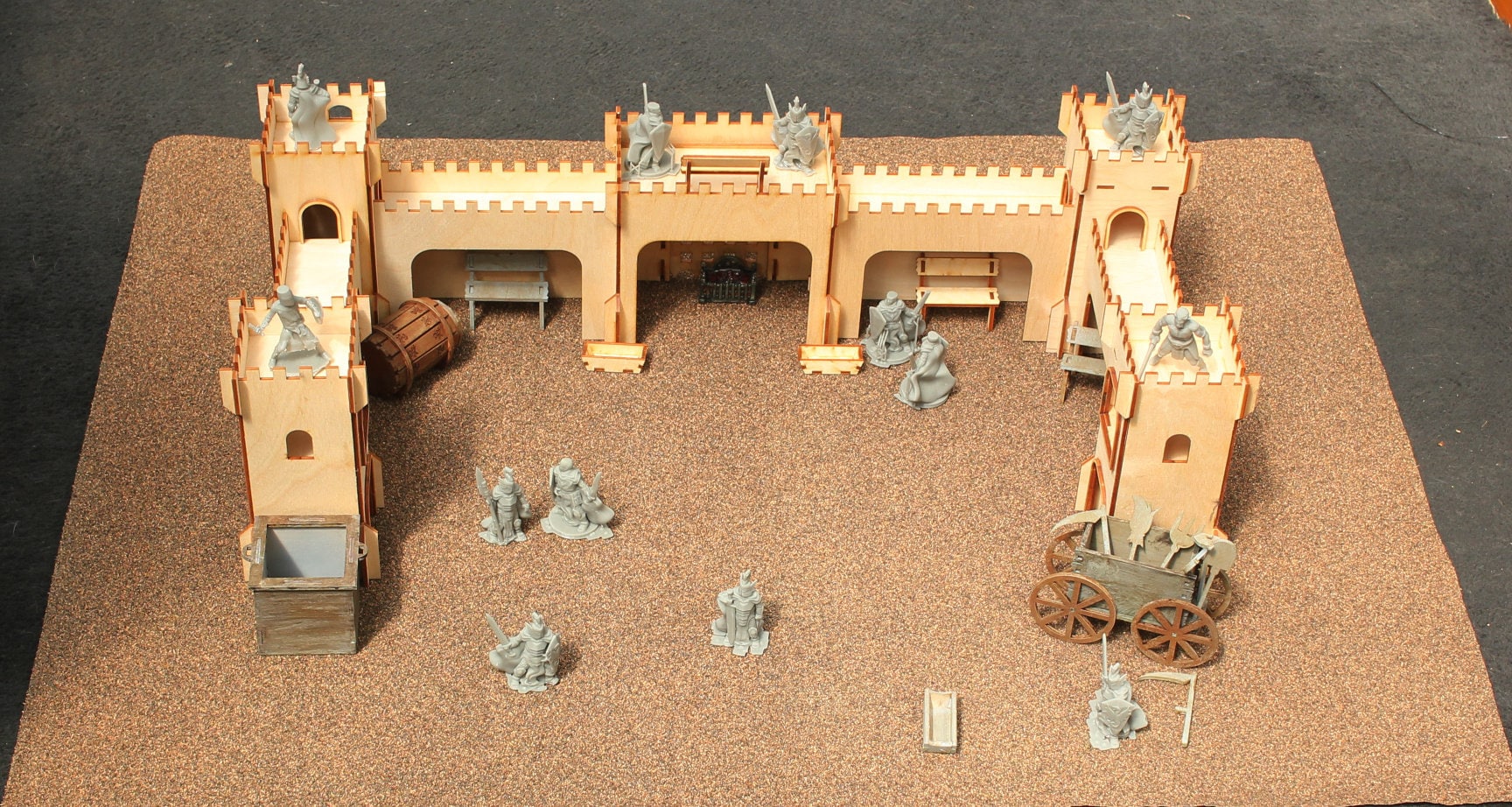 Wooden Castle, Medieval Fortress, Medieval Wooden Castle Building Kit ...