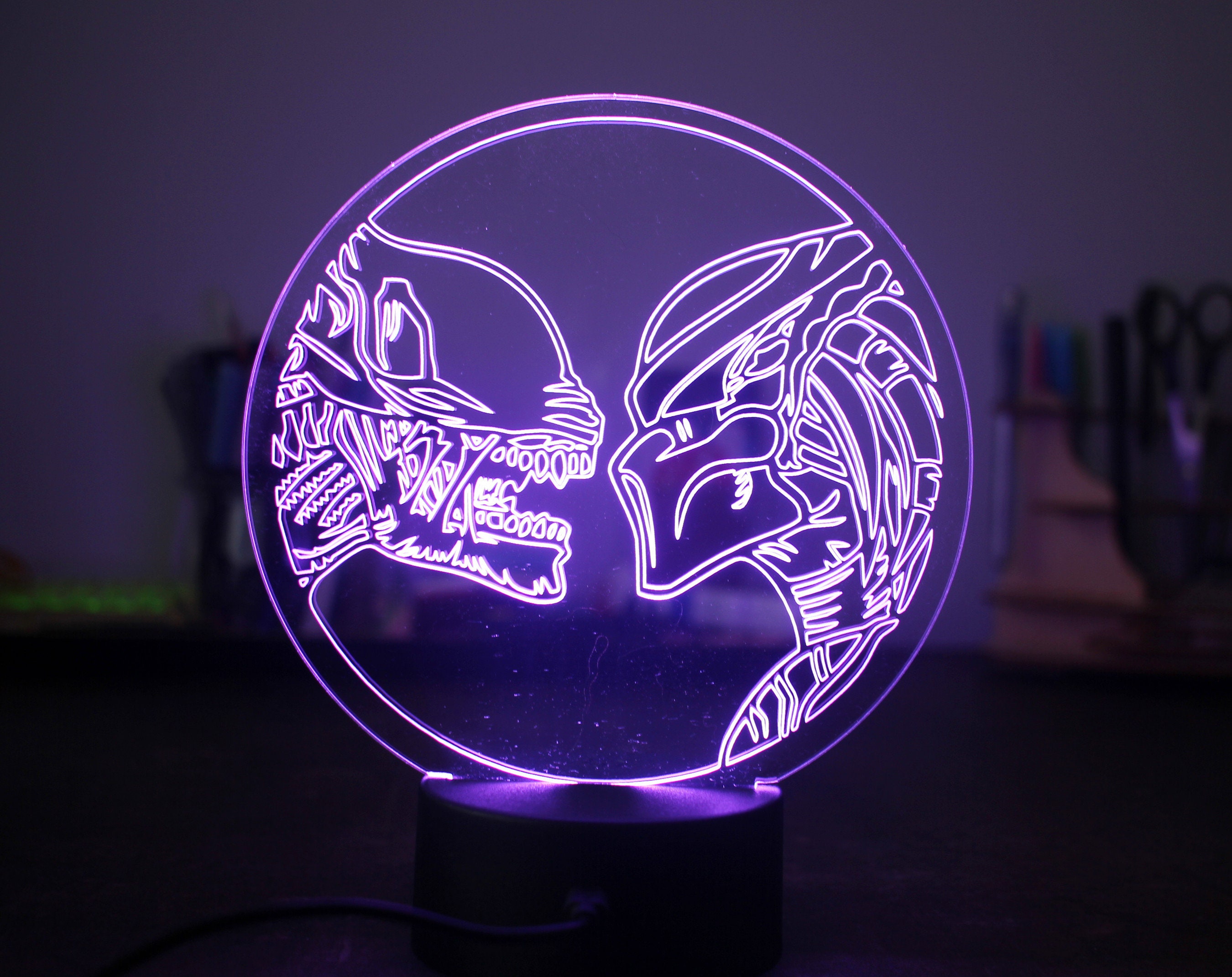 Night Lamp, Alien Vs Predator Night Lamp, Alien Vs Predator Led Lamp ...
