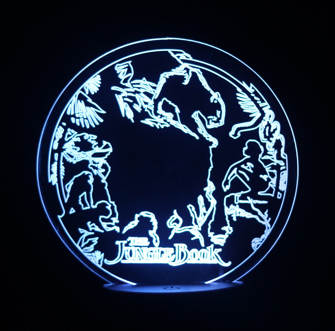 Disney Led Lamp, Jungle Book Lamp, Mowgli Lamp, Baloo Lamp, Shere Khan ...