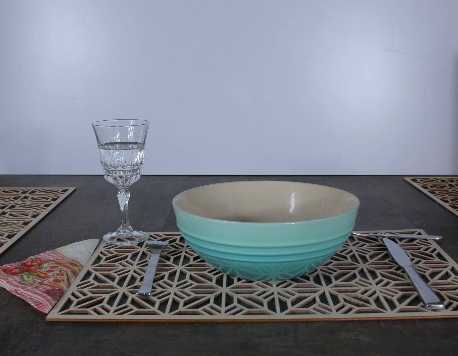 Large Rectangular Place Mat, Wooden Place Mats, Laser Cut Geometric ...