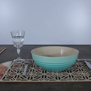 Large Rectangular Place Mat, Wooden Place Mats, Laser Cut Geometric ...