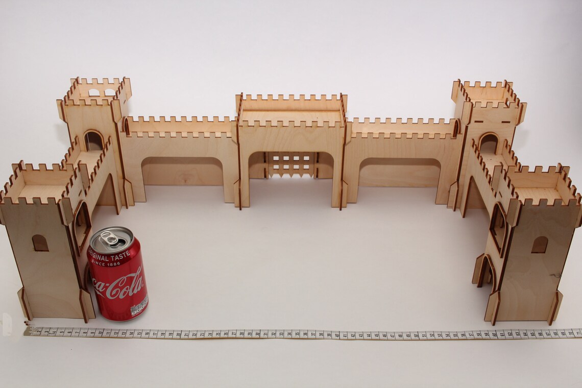 Wooden Castle, Medieval Fortress, Medieval Wooden Castle Building Kit ...