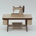 Mini Wooden Sewing Machine, Scale Sewing Machine, Sewing Machine Model ...