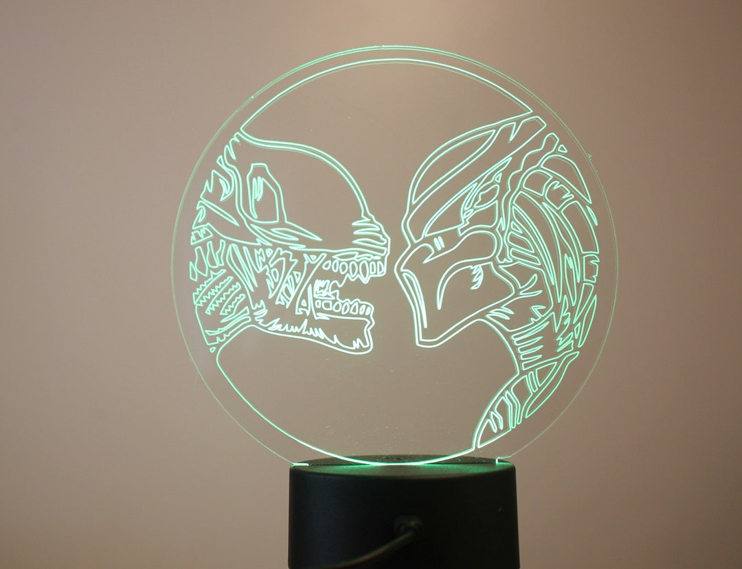 Night Lamp, Alien Vs Predator Night Lamp, Alien Vs Predator Led Lamp ...