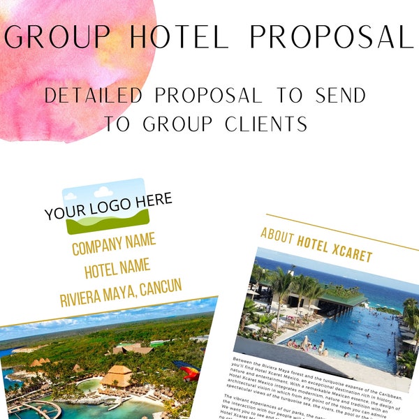 Travel Proposal for Group - Etsy