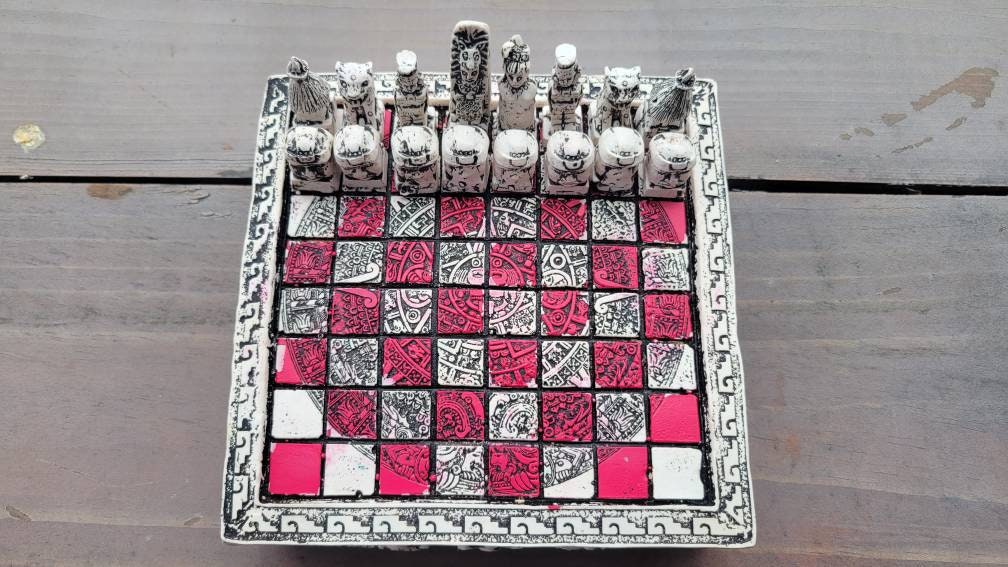 Aztec Chess Set - Etsy