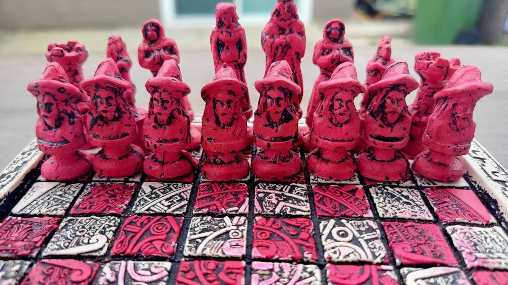 Aztec Chess Set - Etsy
