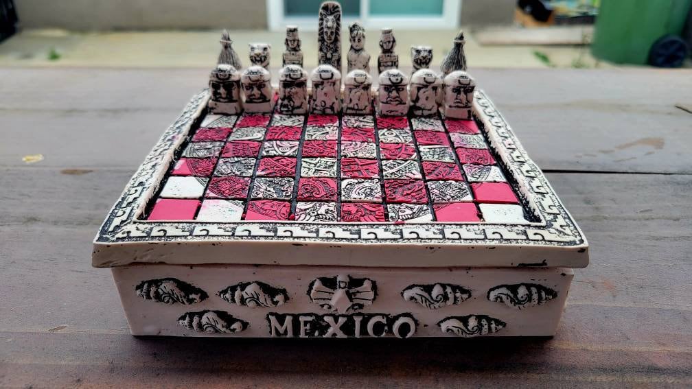 Aztec Chess Set - Etsy