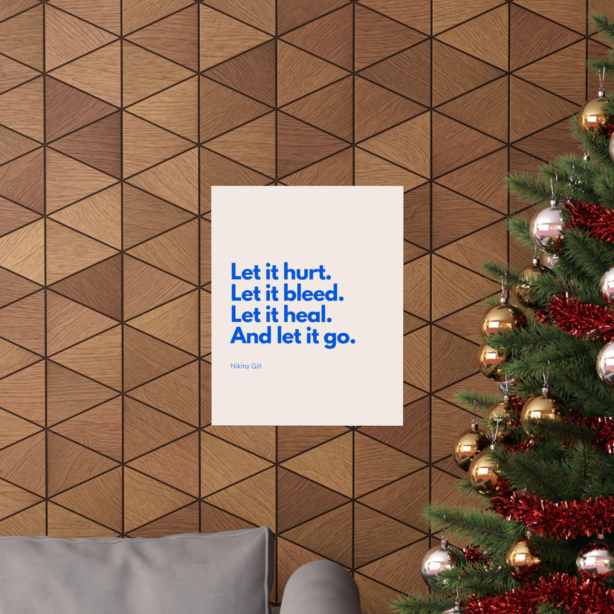 Let It Go Poster, Motivational Vertical Posters, Inspirational Quotes ...