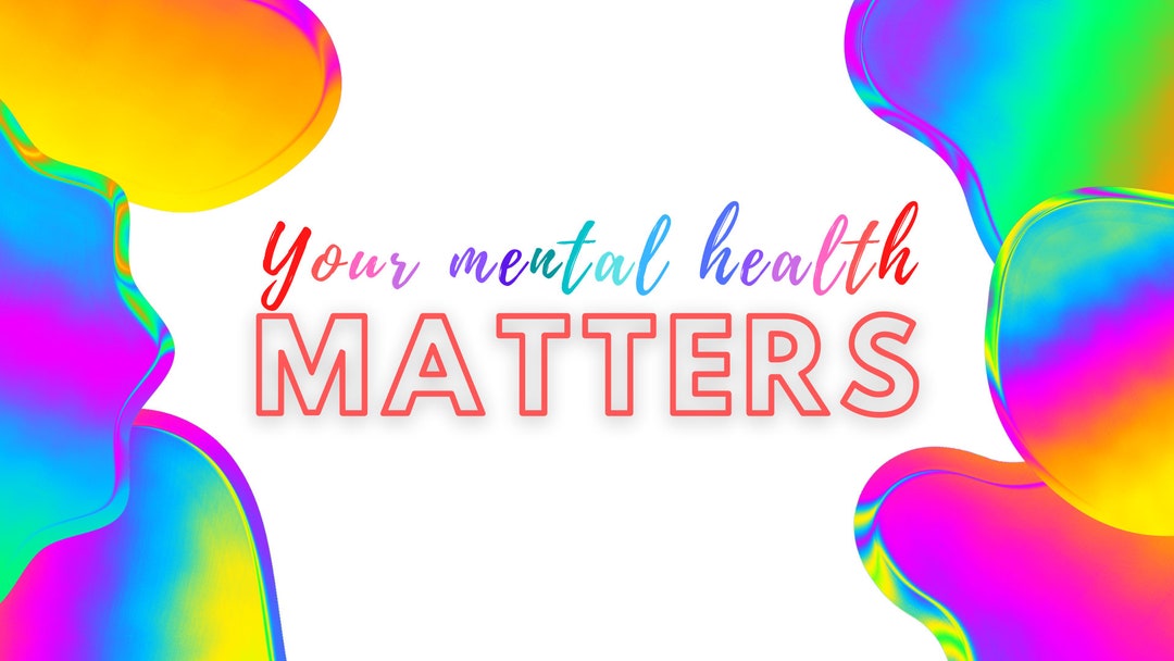 Your Mental Health Matters | Desktop Background | Psychedelic Colors - Etsy