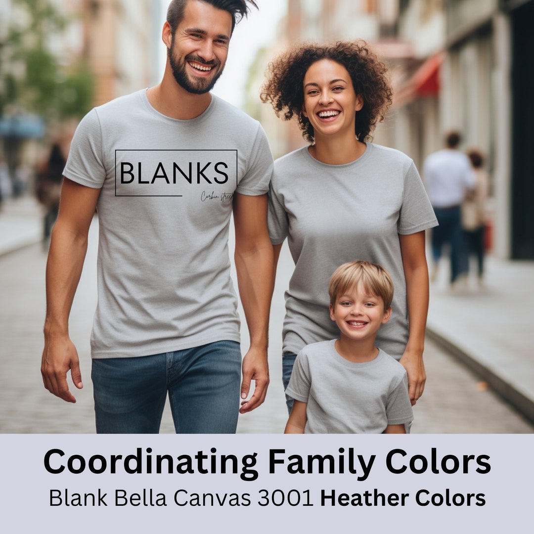 Bella Canvas CVC Blanks | Bella Canvas 3001 CVC | Family Colors, Shirt ...