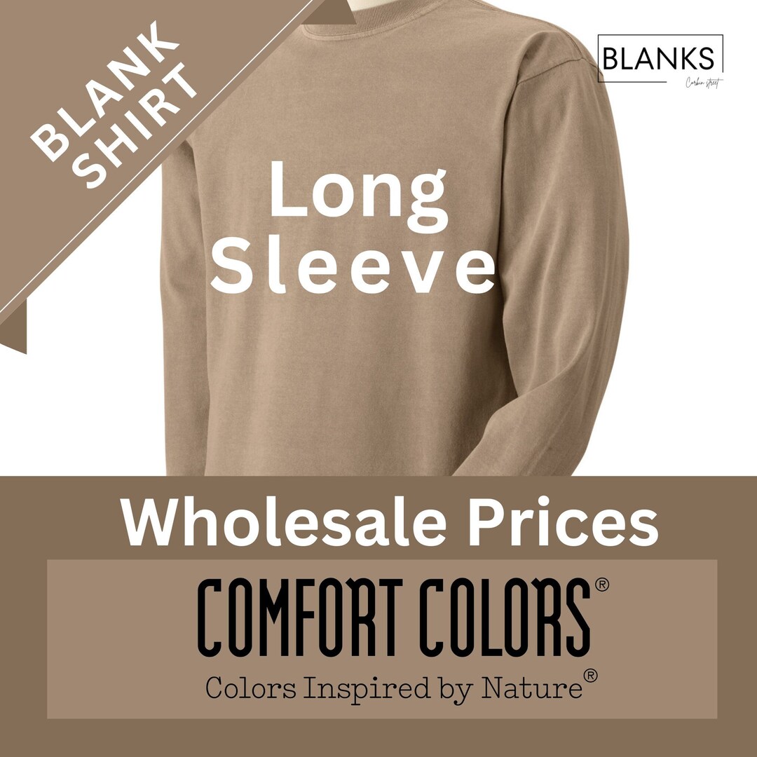 Comfort Colors Long Sleeve Shirt 6014, 100% Cotton Long Sleeve, Shirt ...