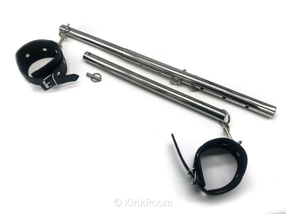 Bondage Restraint Bar Ankle Wrist Cuffs Extendable Leather - Etsy