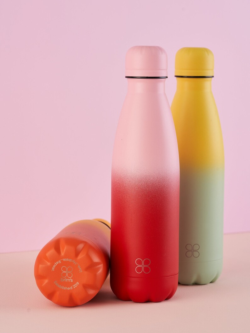 Gradient Water Bottles 500ml Stainless Steel Reusable Eco Friendly ...