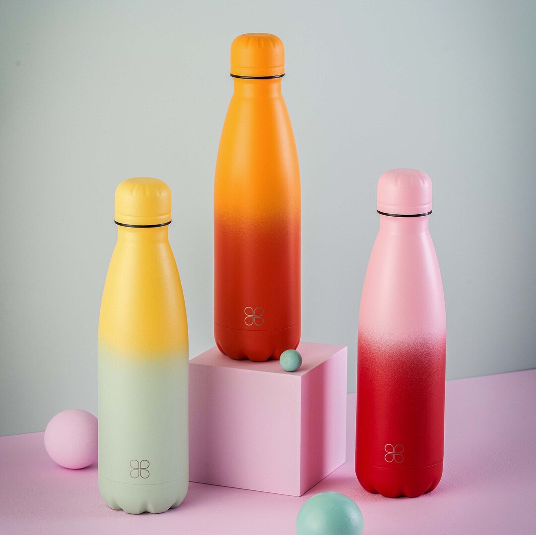 Gradient Water Bottles 500ml Stainless Steel Reusable Eco Friendly ...