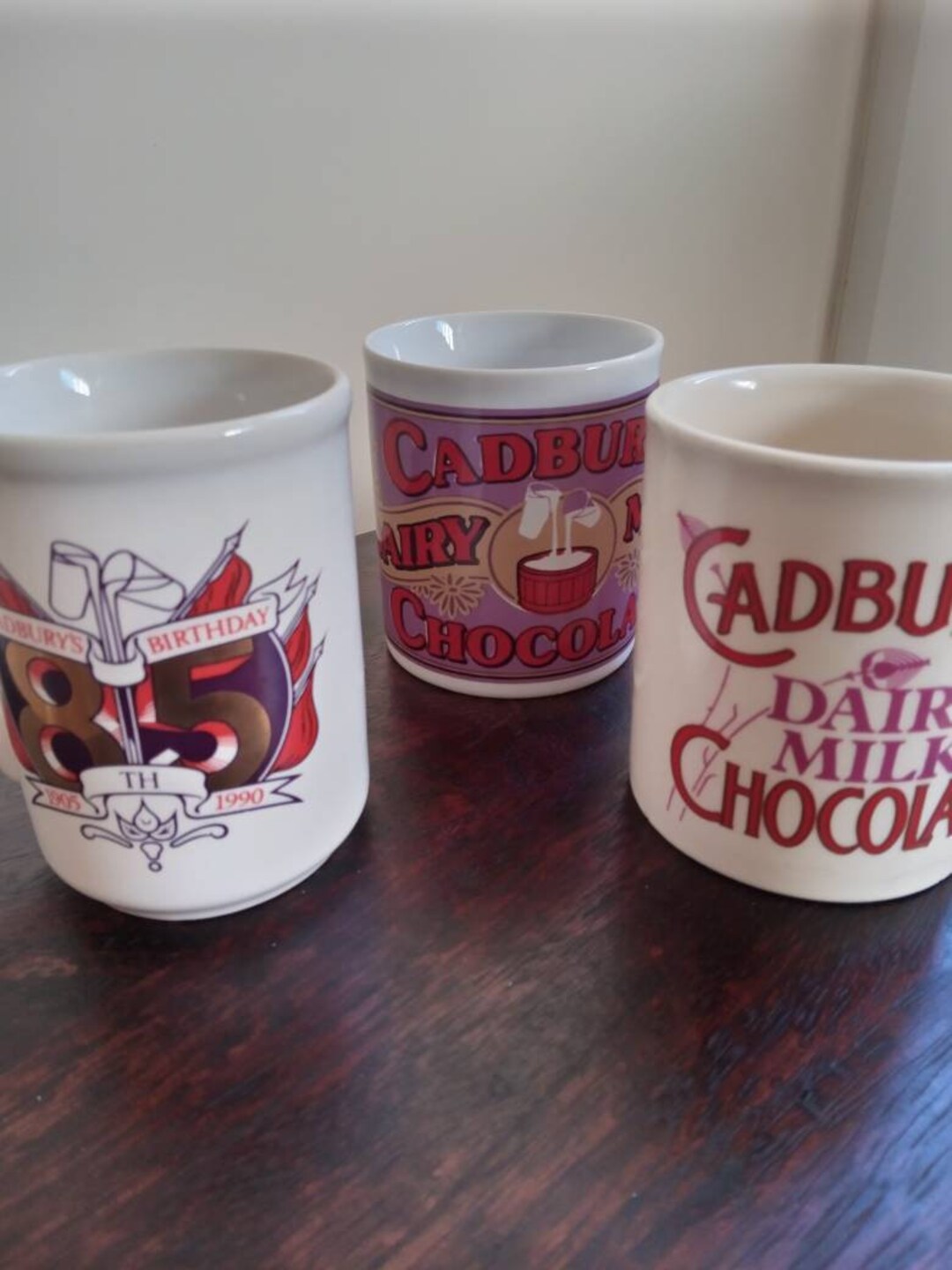 Retro Cadburys Mug Dairy Milk Mugs Vintage 1985 80th Anniversary, 90s ...