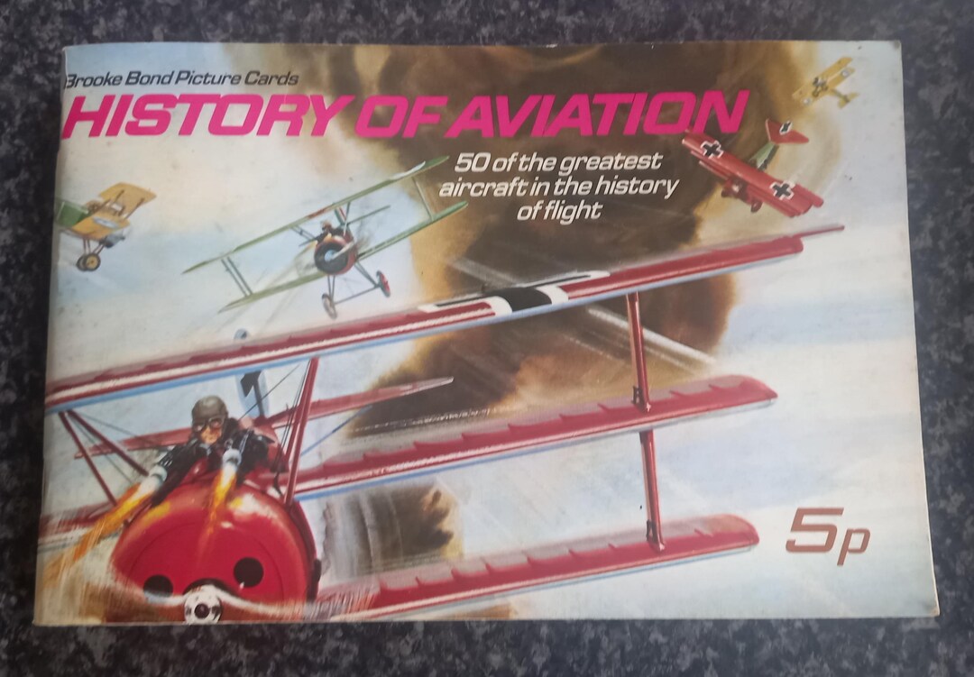 Brooke Bond Picture Cards History of Aviation. Complete Set in Album ...