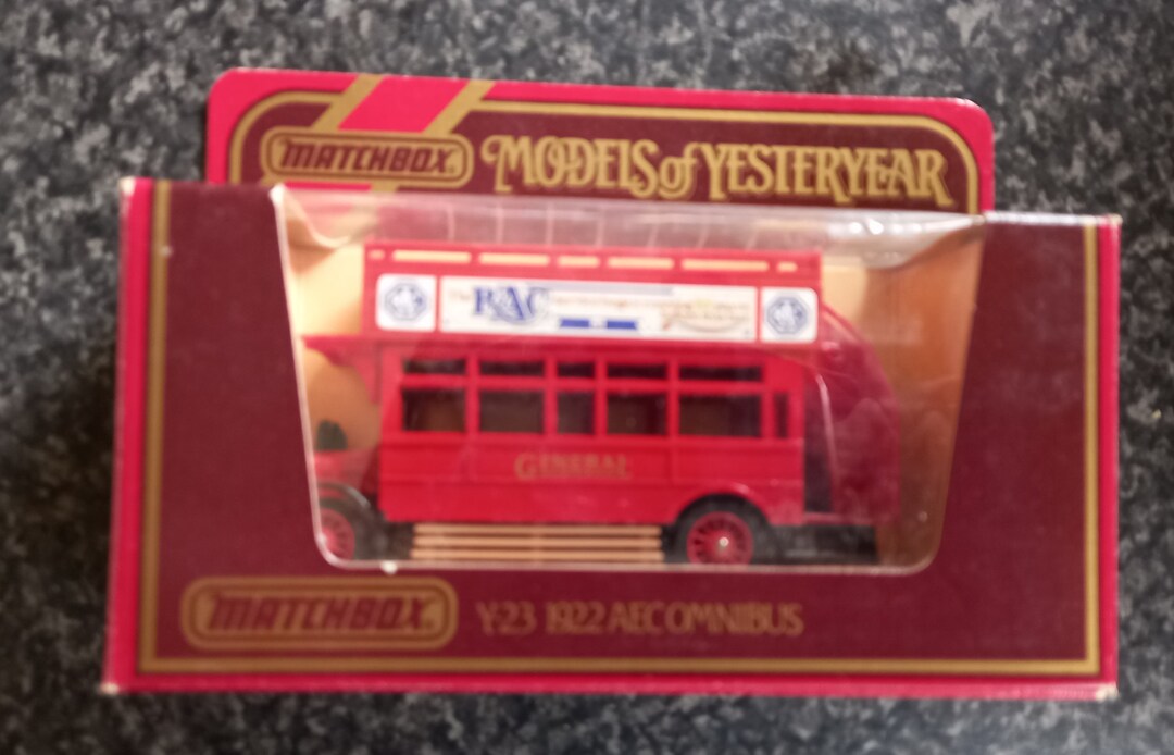 Matchbox Model of Yesteryear Y 23 1922 AEC Omnibus R A C - Etsy