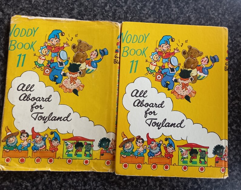 Noddy Meets Father Christmas by Enid Blyton Dust Jacket. - Etsy