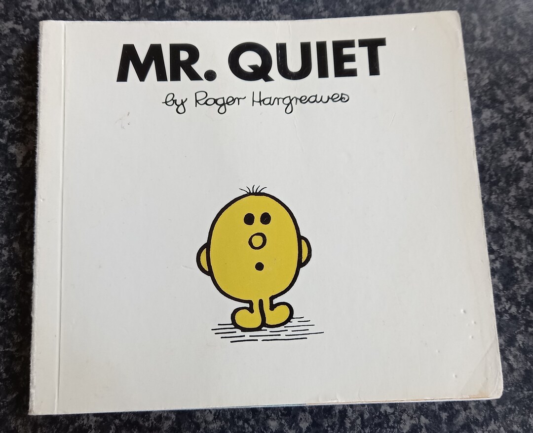 Mr Men Book. Mr Quiet by Roger Hargreaves. - Etsy