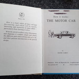 Ladybird Book How It Works the Motor Car. LB 74 - Etsy