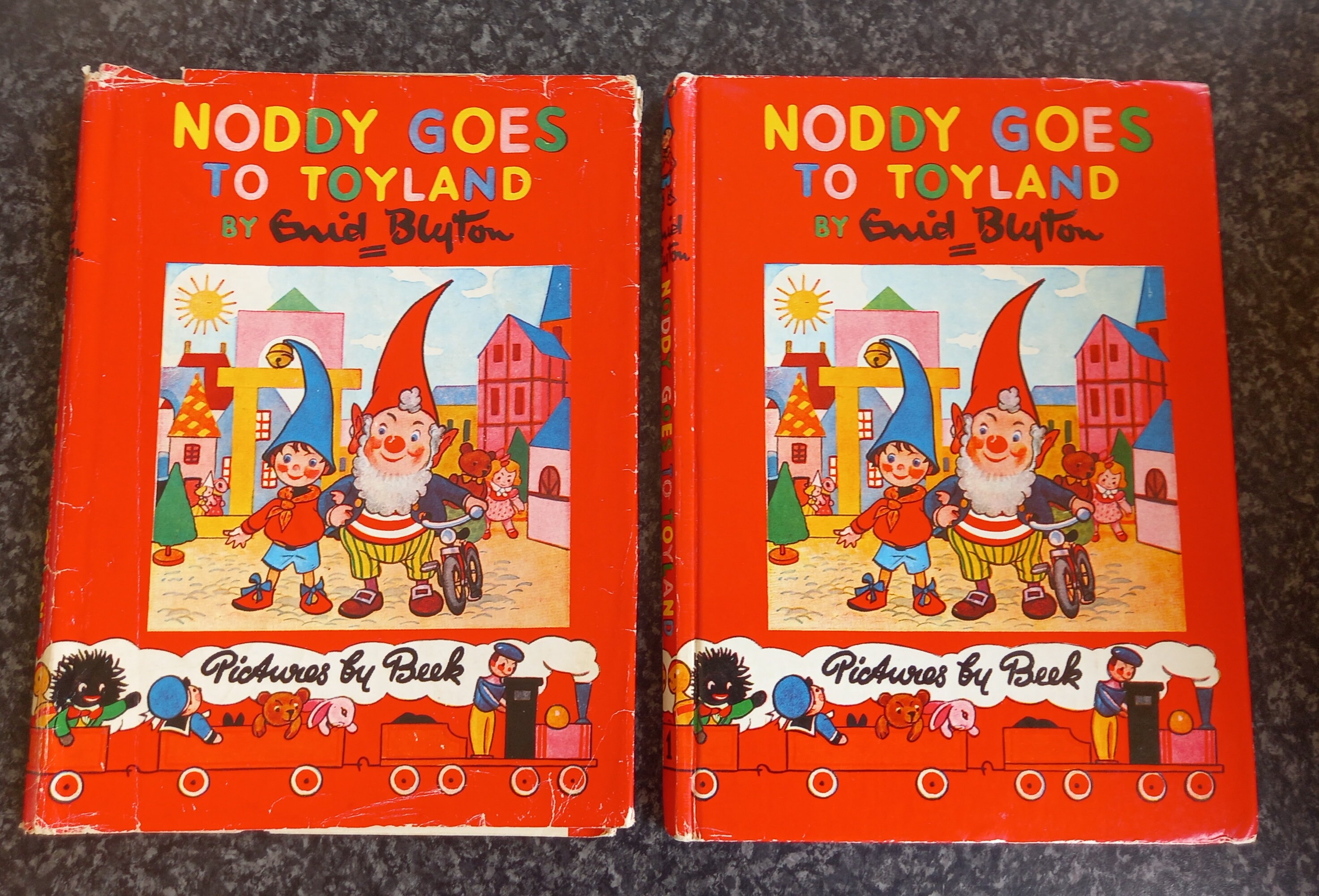 Noddy Goes to Toyland by Enid Blyton. Dust Jacket - Etsy Australia