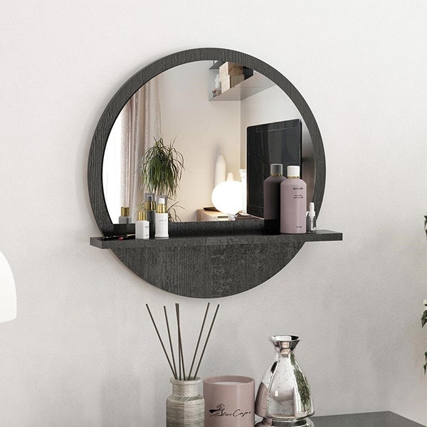 Mirror With Shelf - Etsy