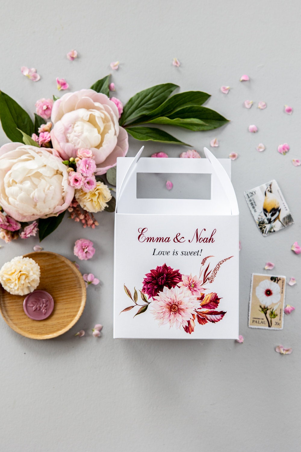 Boho Wedding Favor Boxes for Guests With Names Bridal Shower - Etsy