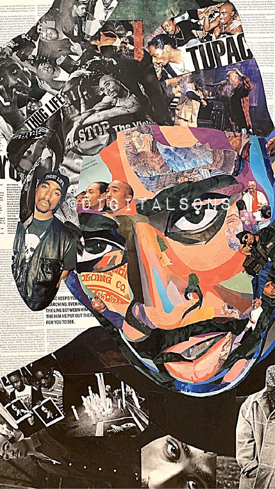 Tupac Collage - Etsy