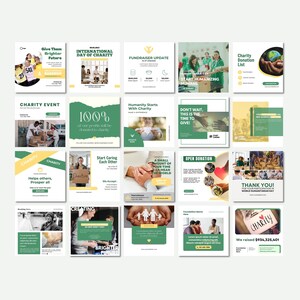 Charity & Donation Instagram Post Templates | Giving Tuesday Templates ...