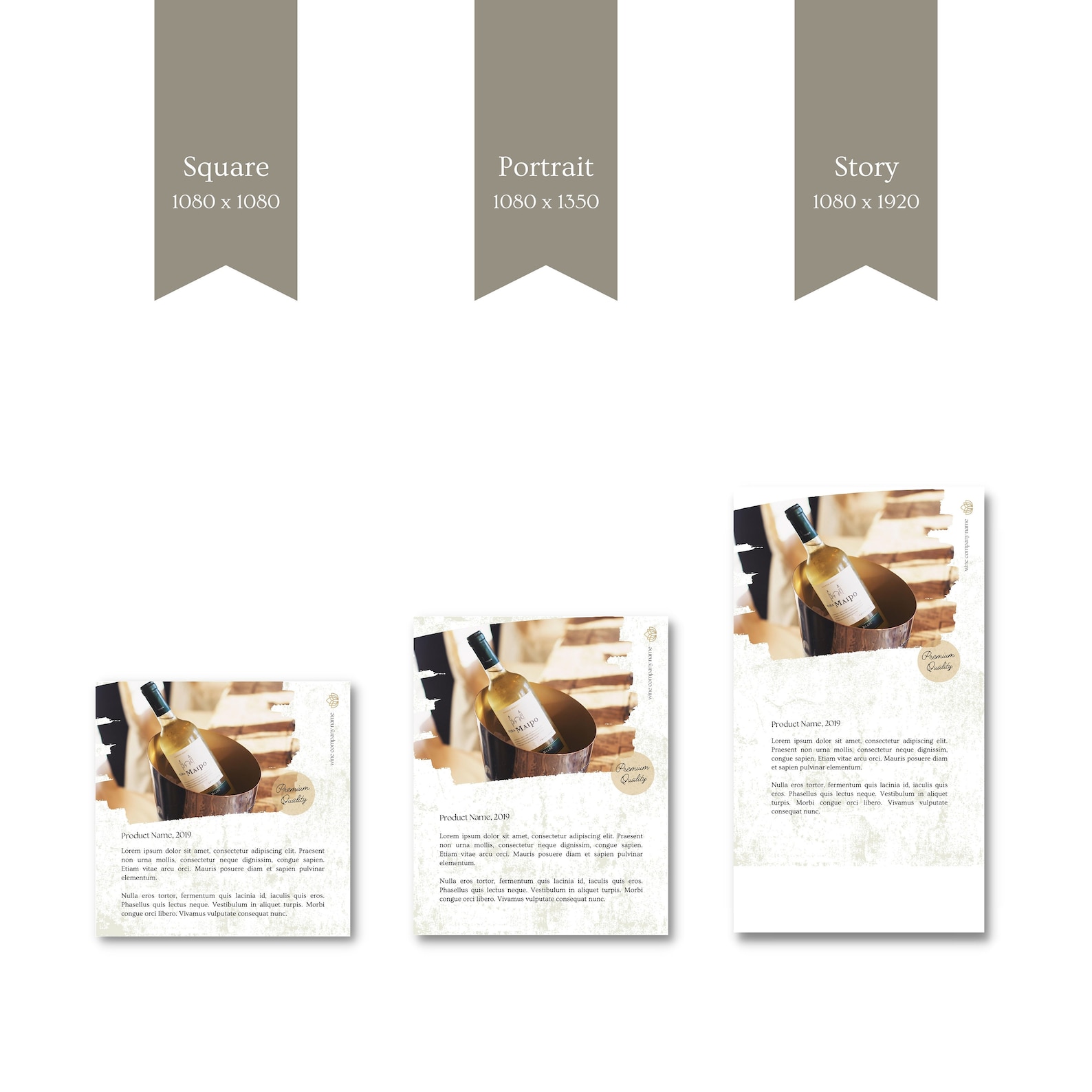 Wine Instagram Templates Bundle | Covers & Stickers (canva) - Etsy