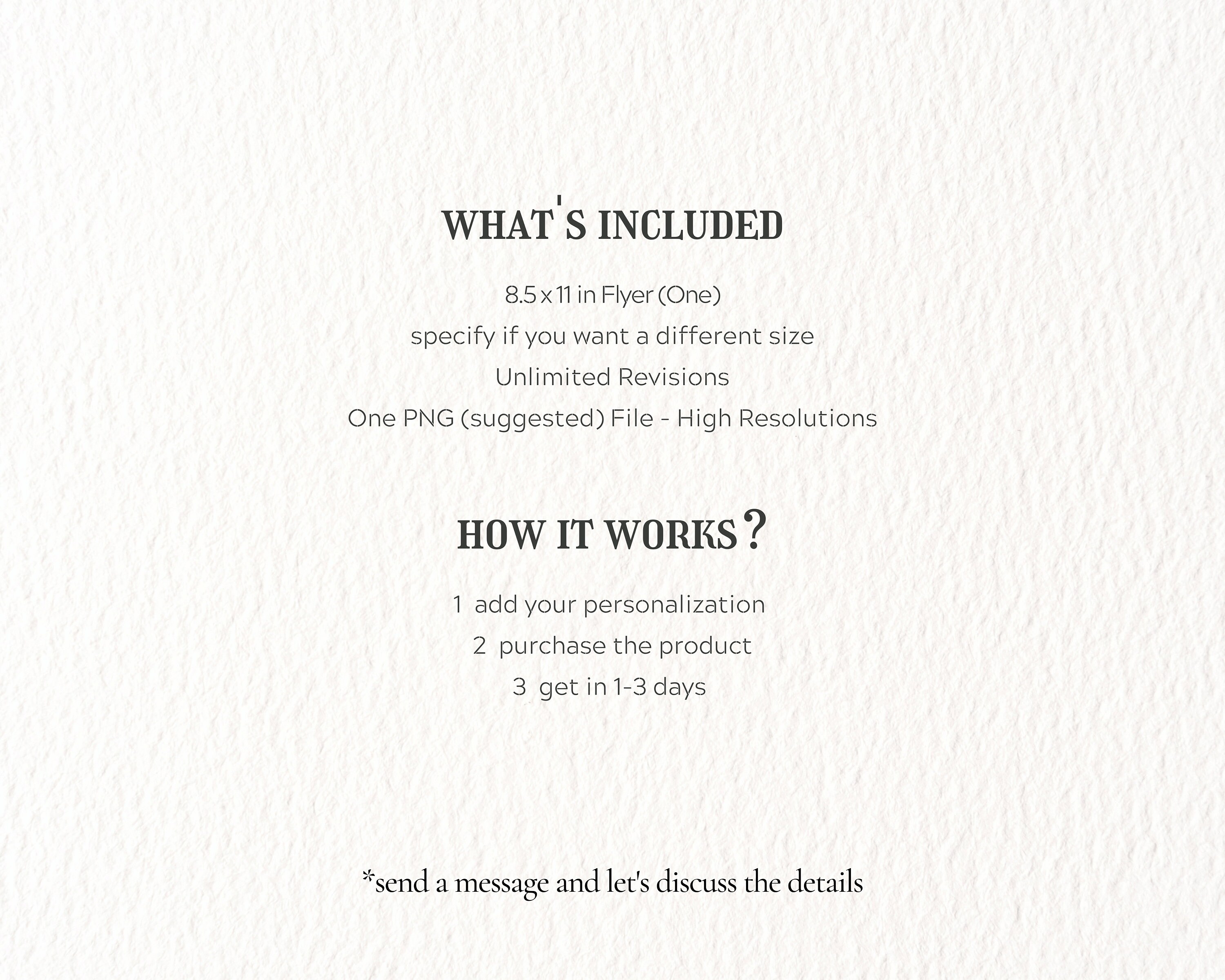 Flyer Custom Order Custom Order Flyer Templates Customized Flyer - Etsy