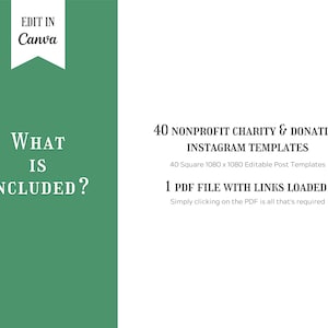 Charity & Donation Instagram Post Templates Giving Tuesday - Etsy