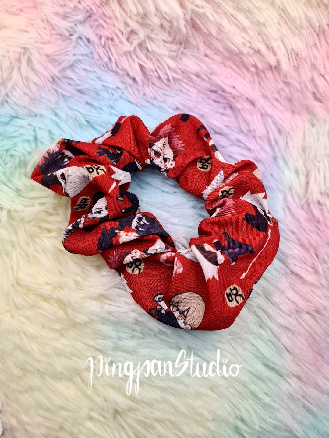 Anime Ju Kaisen Scrunchie - Anime Hairband - Etsy