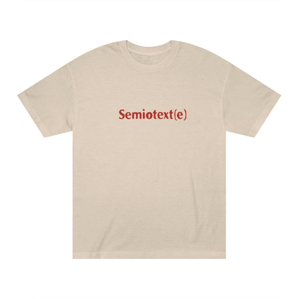 Semiotexte Schizo Culture T Shirt W/ Foucault Guattari Deleuze Lyotard ...