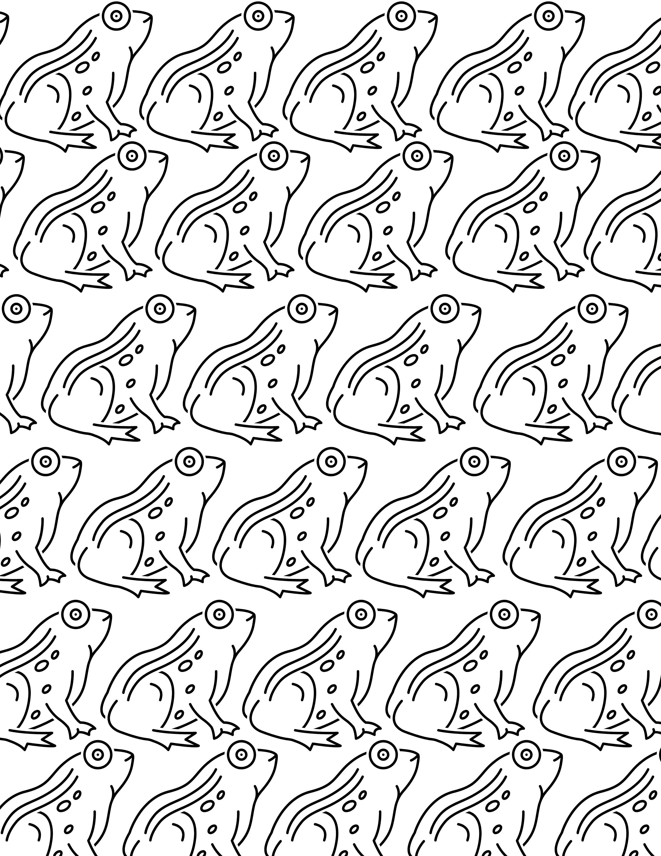 Animal Pattern Coloring Pages - Digital Download - 20 Page - Kids to ...