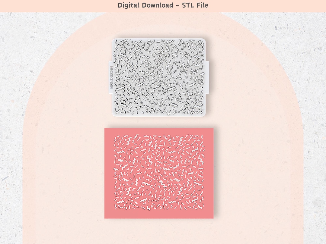 Clay Texture Mat: Unique Embossing Stamp STL File (digital Download) - Etsy