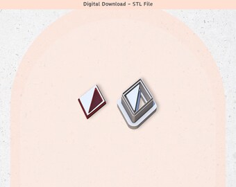 Isosceles Triangle Rounded Clay Cutter - Geometric Polymer Clay Cutters ...